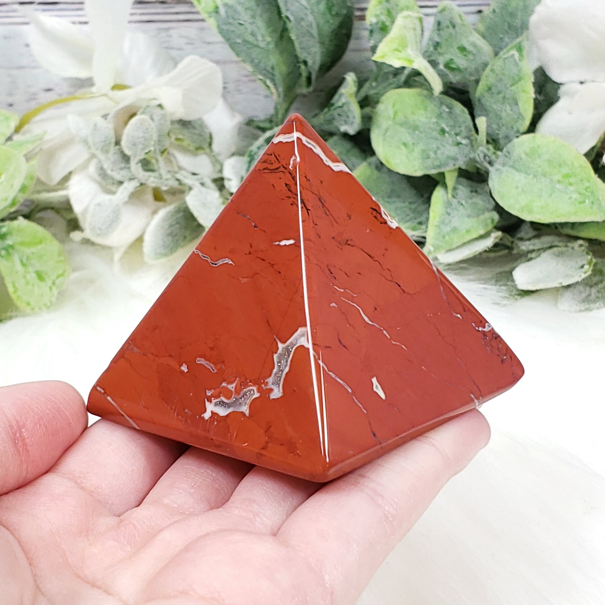 Red Jasper Pyramid - Protective and Grounding Energy – Crystal Happenings